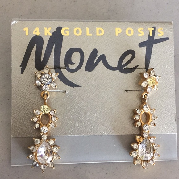 Jewelry | Monet 14k Gold Posts | Poshmark